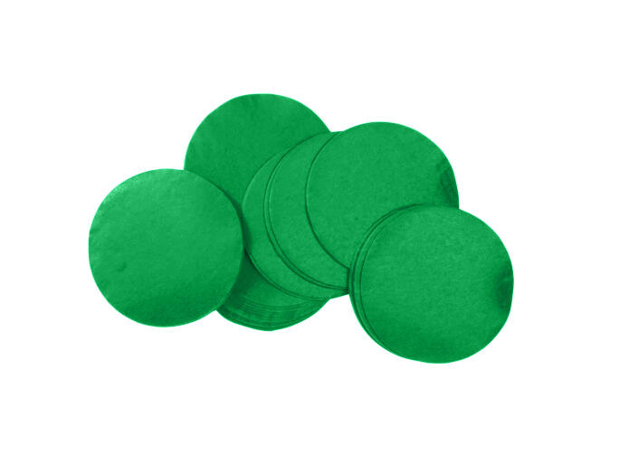TCM FX Slowfall Confetti round 55x55mm, light green, 1kg | Steinigke ...